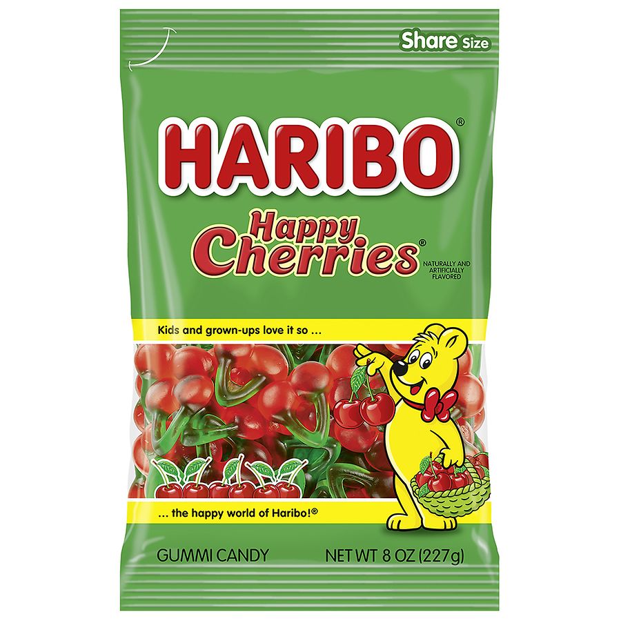 Haribo Happy Cherries Gummi Candy Bag | Walgreens