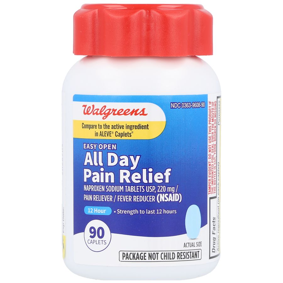 Walgreens All Day Pain Relief Caplets Easy Open | Walgreens