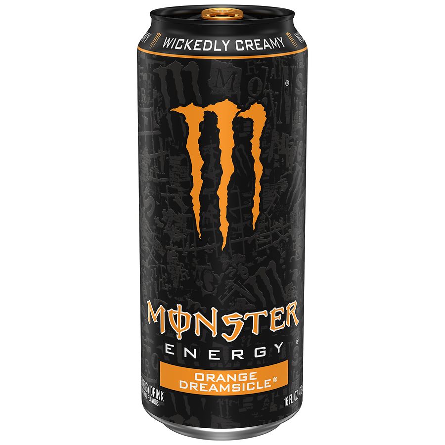 Monster Energy Dreamsicle Energy Drink Orange & Vanilla Ice Cream Bar ...