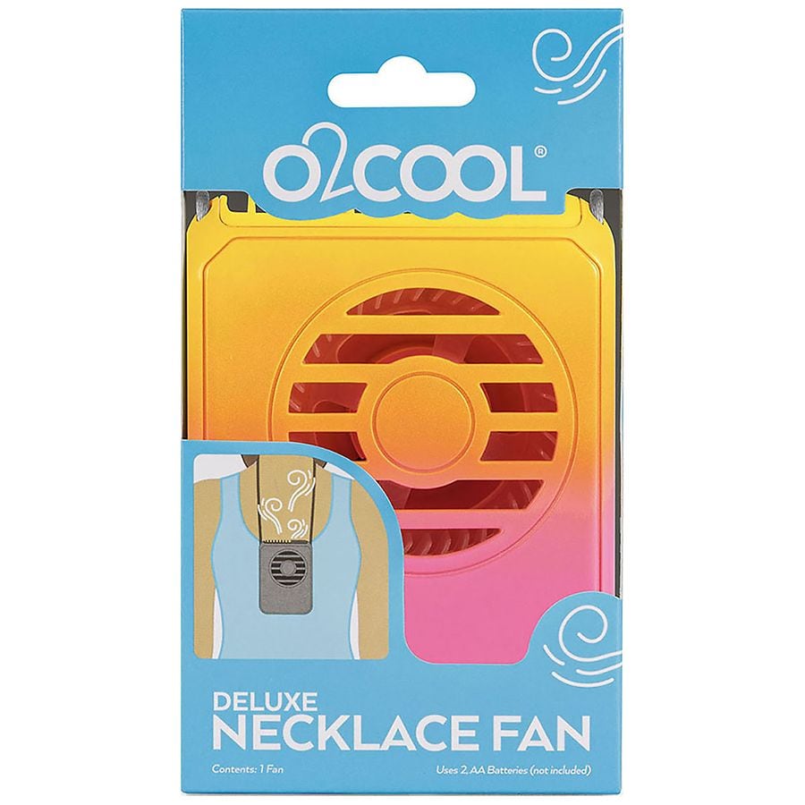 O2Cool Battery Powered Deluxe Necklace Fan Ombre | Walgreens