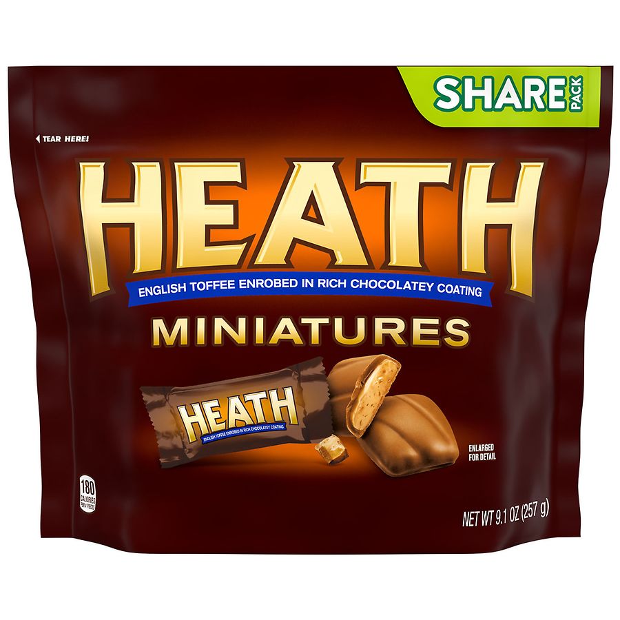 Heath Miniatures Chocolatey English Toffee Candy Share Pack | Walgreens