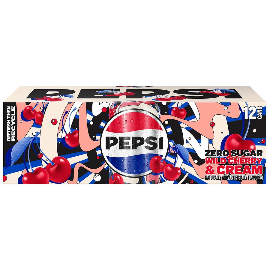 Pepsi Zero Sugar Soda Wild Cherries & Cream | Walgreens