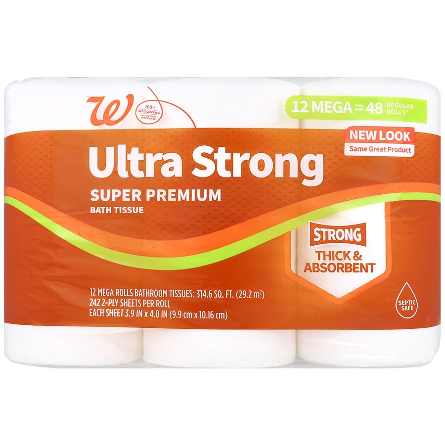 Walgreens Ultra Strong Super Premium Bath Tissue | Walgreens