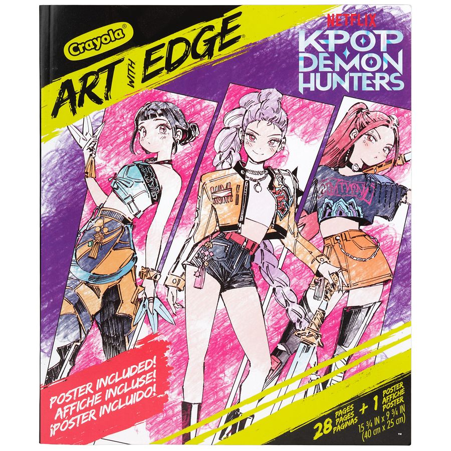 Crayola Art with Edge K-Pop Demon Hunters, Coloring Pages & Poster ...