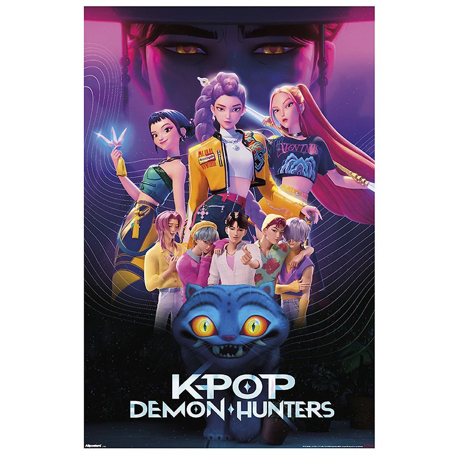 Trends International K-Pop Demon Hunters Huntrix Hero Rolled Poster 22. ...