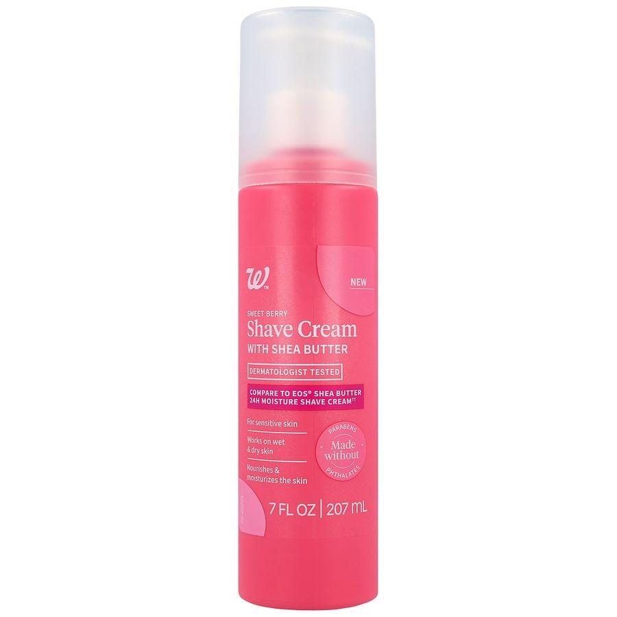 Walgreens Shave Cream with Shea Butter Sweet Berry | Walgreens