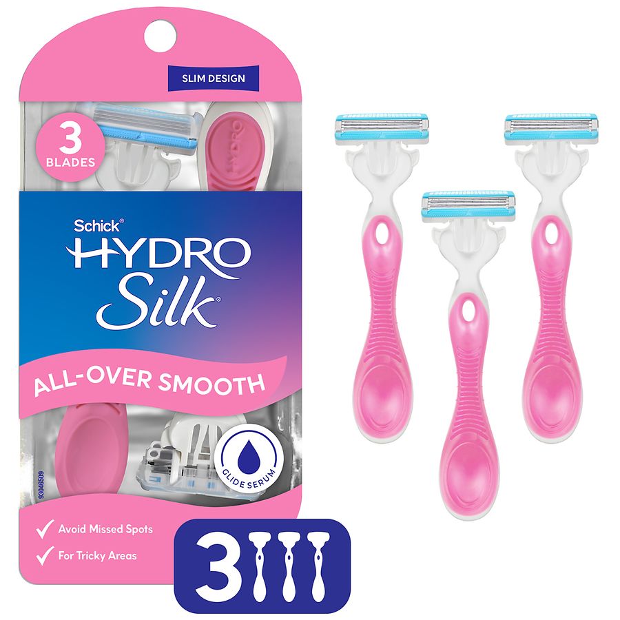Schick Hydro Silk All Over Smooth Disposable Razors 3-Blade | Walgreens