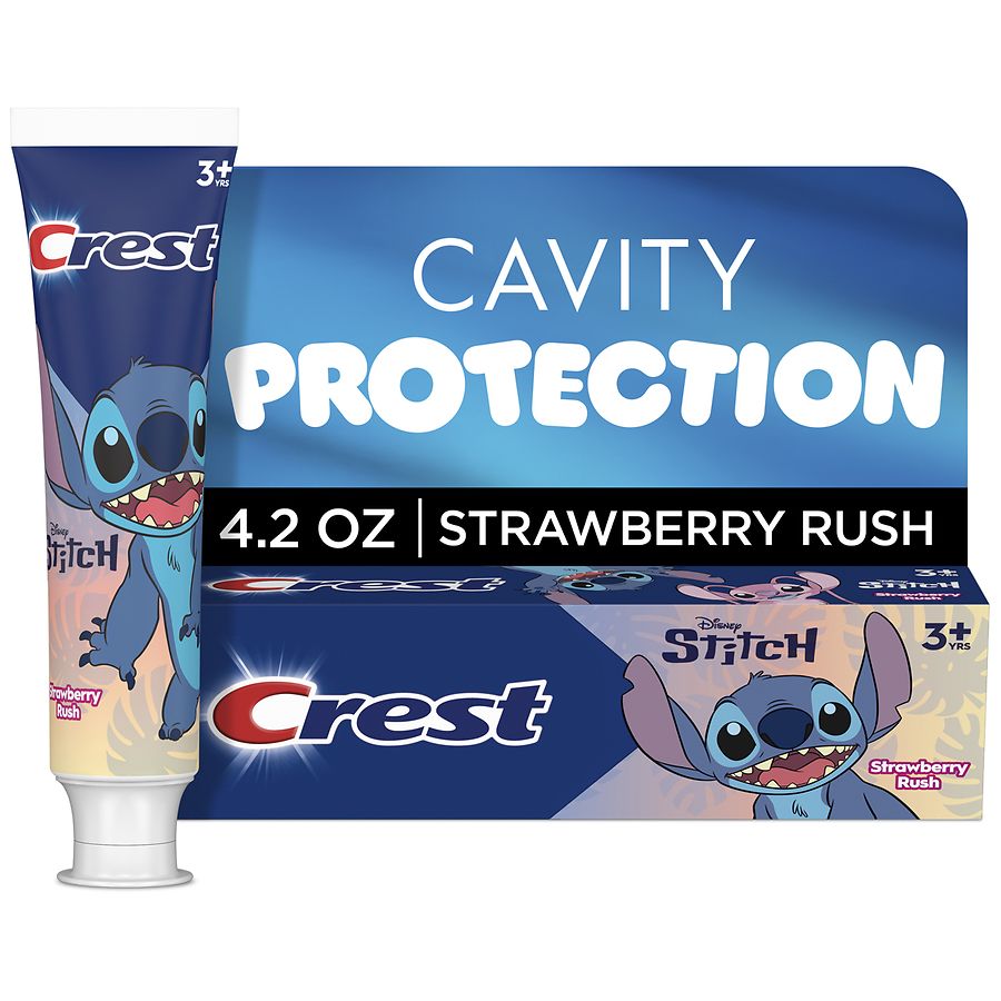 Crest Kids Toothpaste, Featuring Disney Stitch, Ages 3+ Strawberry Rush ...