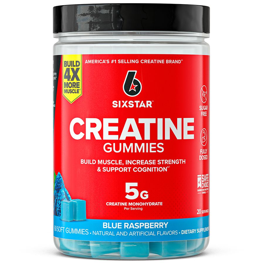 Six Star Creatine Gummy Blue Raspberry | Walgreens