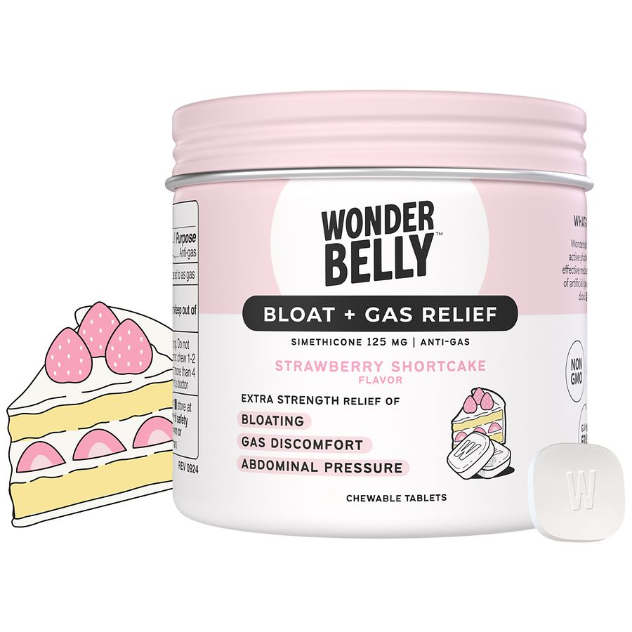 Wonderbelly Bloat & Gas Relief Strawberry Shortcake | Walgreens