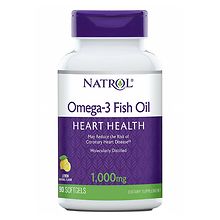 Natrol Omega-3 Fish Oil for Heart Health 1000 mg Softgels Lemon | Walgreens